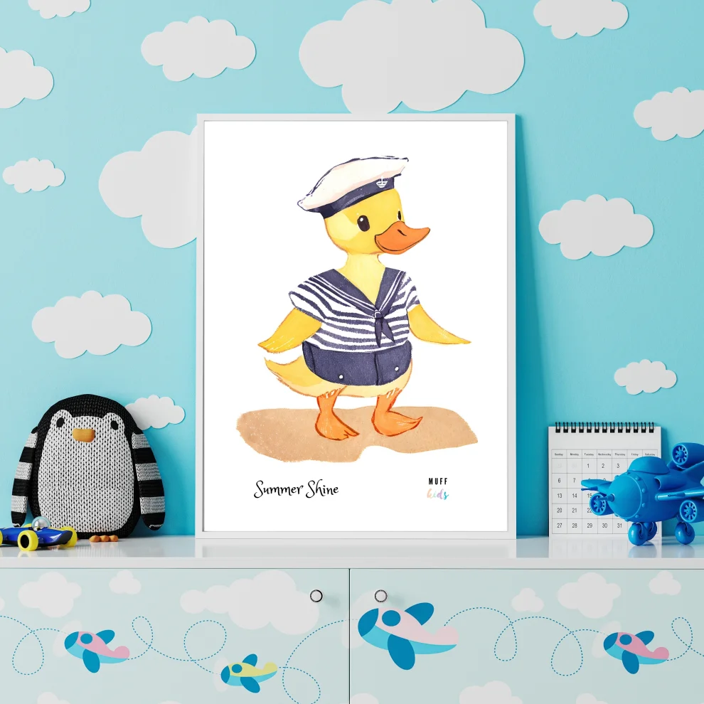 Muff Kids - A4 Speedy Animals Art Work Design Poster For Kids No:9 ...