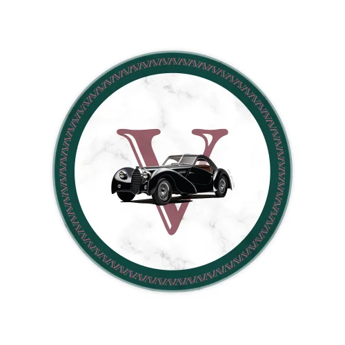 Vitelli Design Studio - Classic Cars 40's Marble Serving Plate | hipicon