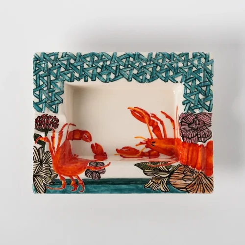 Vitelli Design Studio - Hazeran Lobster 2 Ceramic Ashtray | hipicon