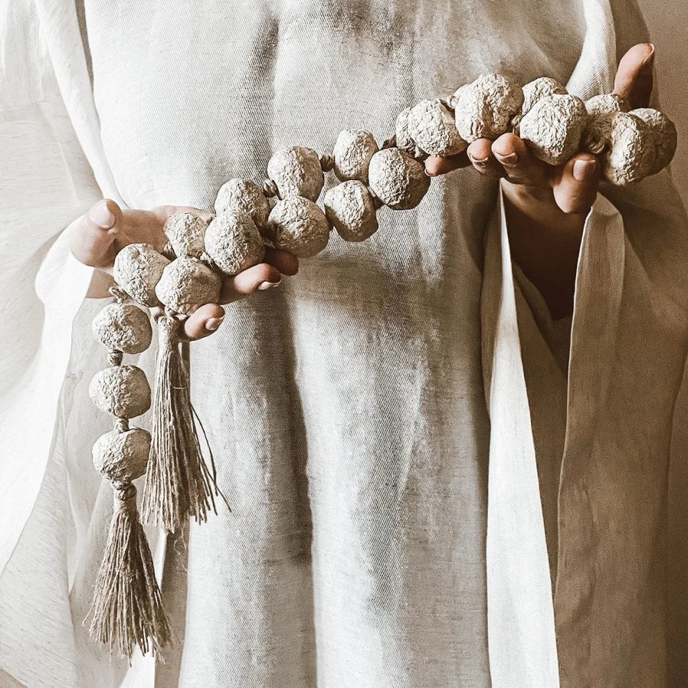 İyu Seramik - Beerai | Handmade Paper Mache Decorative Rustic Bead ...