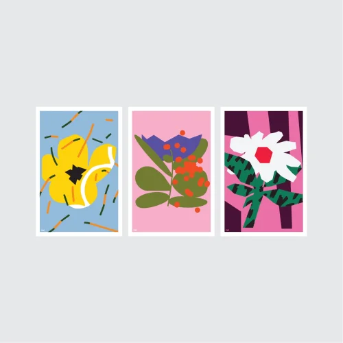 Jun Objects - Mini Kartpostal Baskı - 3'lü Paket | hipicon