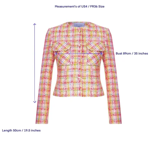 Nazlı Ceren - Multi Irma Koton Tweed Jacket | hipicon