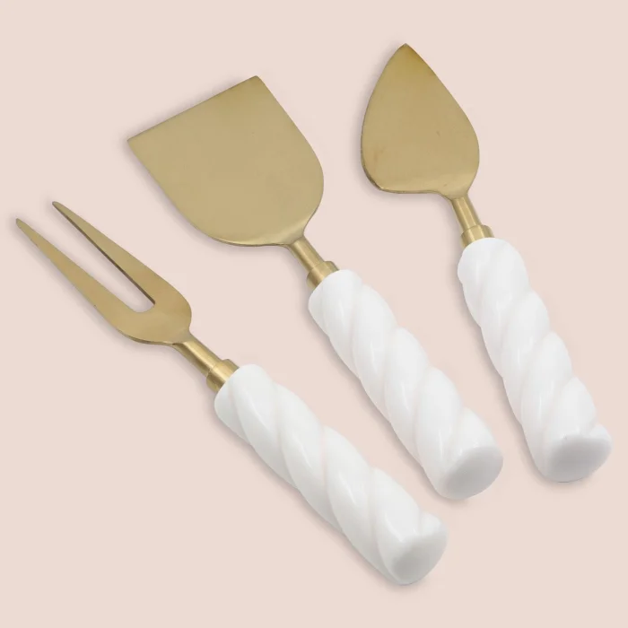 The Mia - Column Cheese Serving Set, 3 Pieces | hipicon