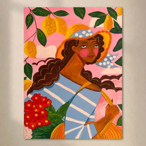 Piece Design London - Vivid Summer Tuval Üzerine Akrilik Tablo | hipicon